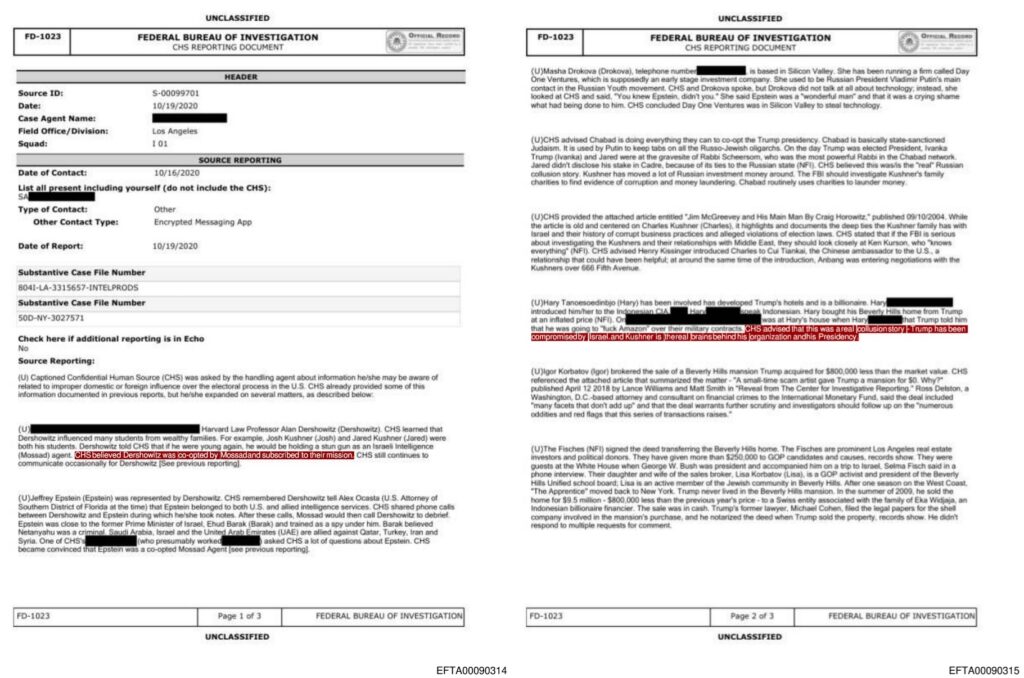 Trump ‘Compromised by Israel,’ New Epstein Files Claim | Defend ...
